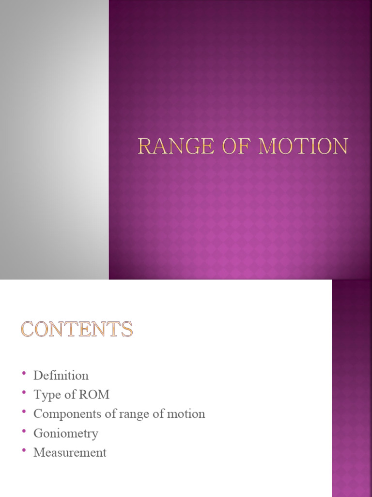 ROM Goniometer | PDF | Anatomical Terms Of Motion | Pelvis
