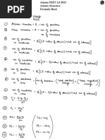 Electromagnetic Induction Emi Class 12 Physics Formula Sheet | PDF