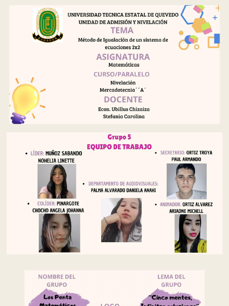 Beige Modern Mathematics Class Presentation PDF | PDF | Métodos y ...