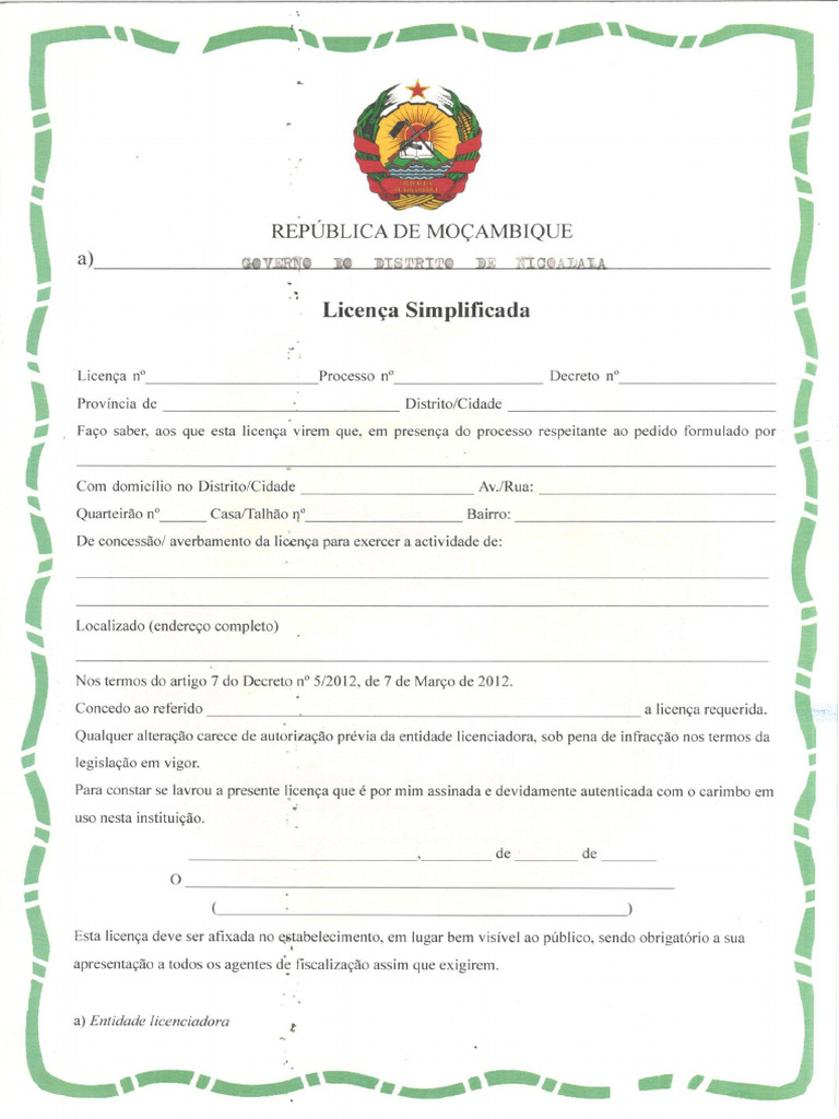 Licenca Simplificada | PDF