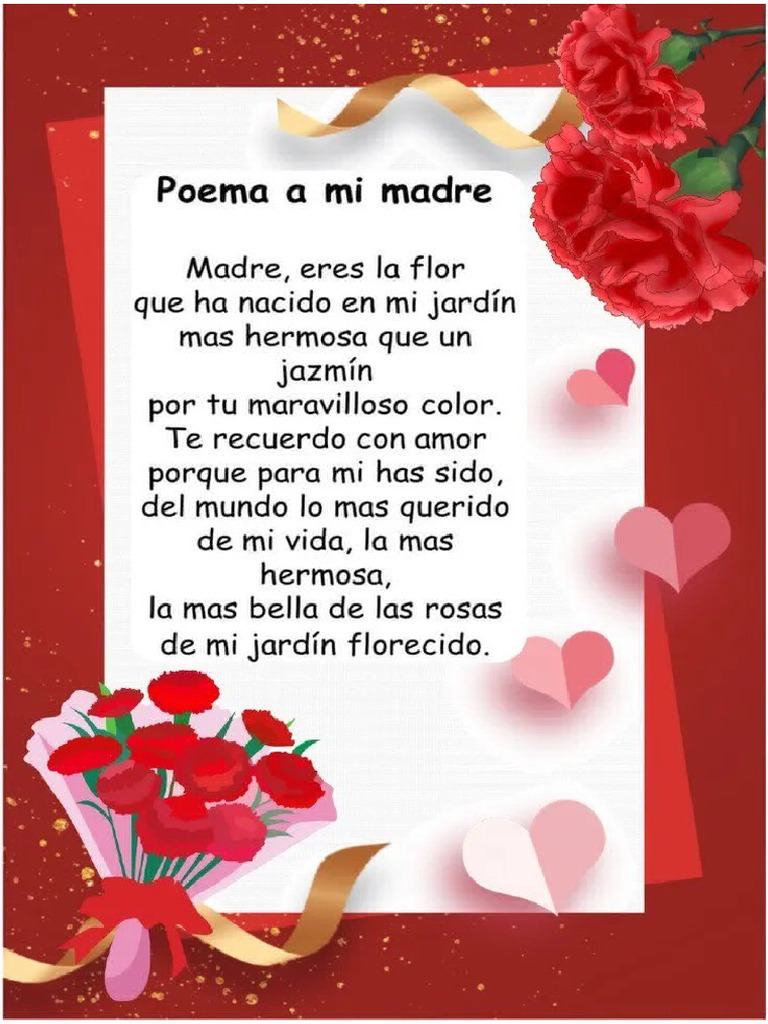 Poema Por El Dia De La Madre Pdf Pdf