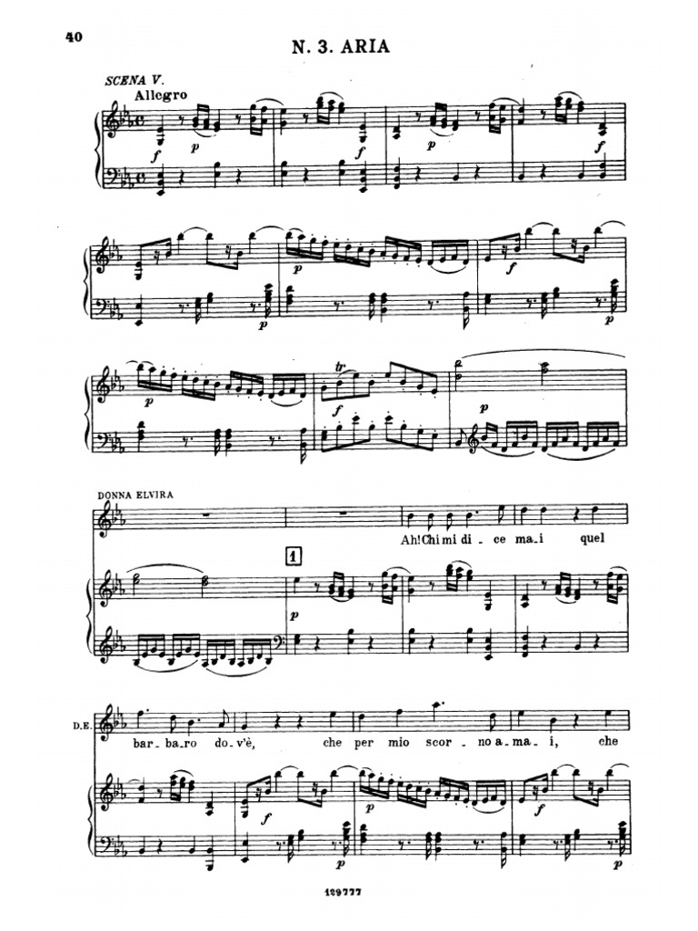 Ah! Chi Mi Dice Mai | PDF