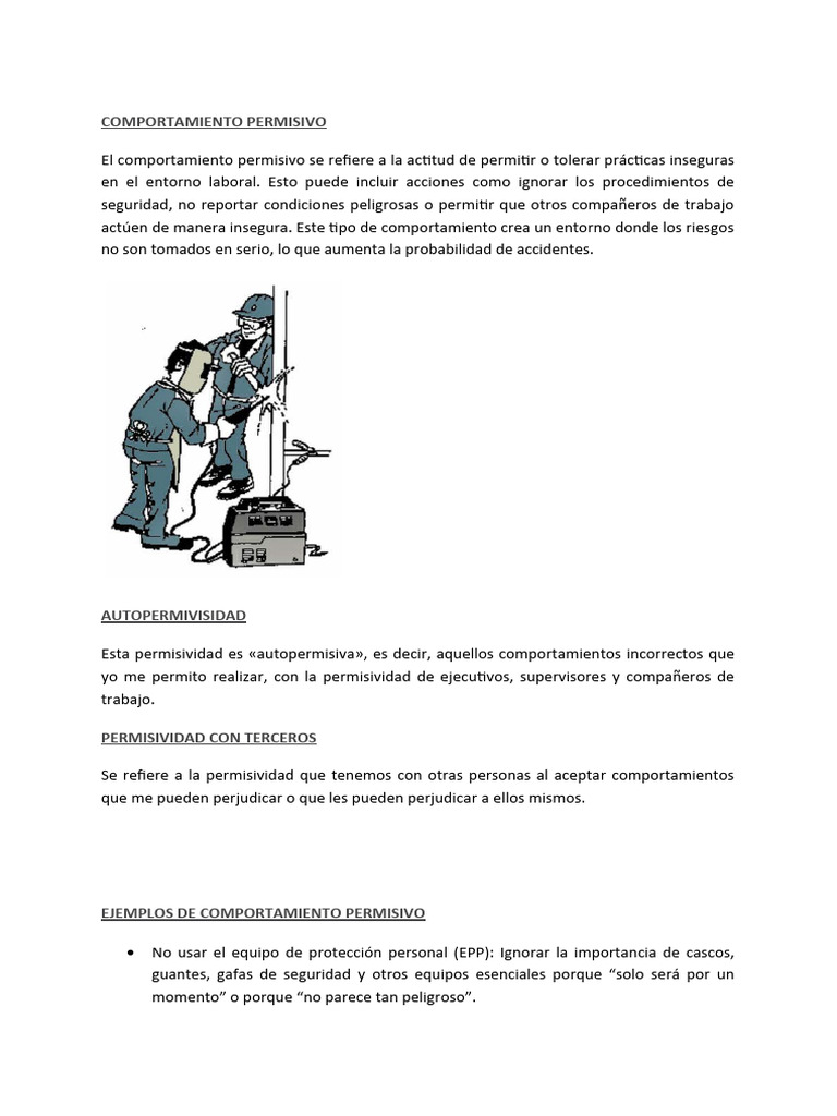 Comportamiento Permisivo | PDF | Valores | Comportamiento