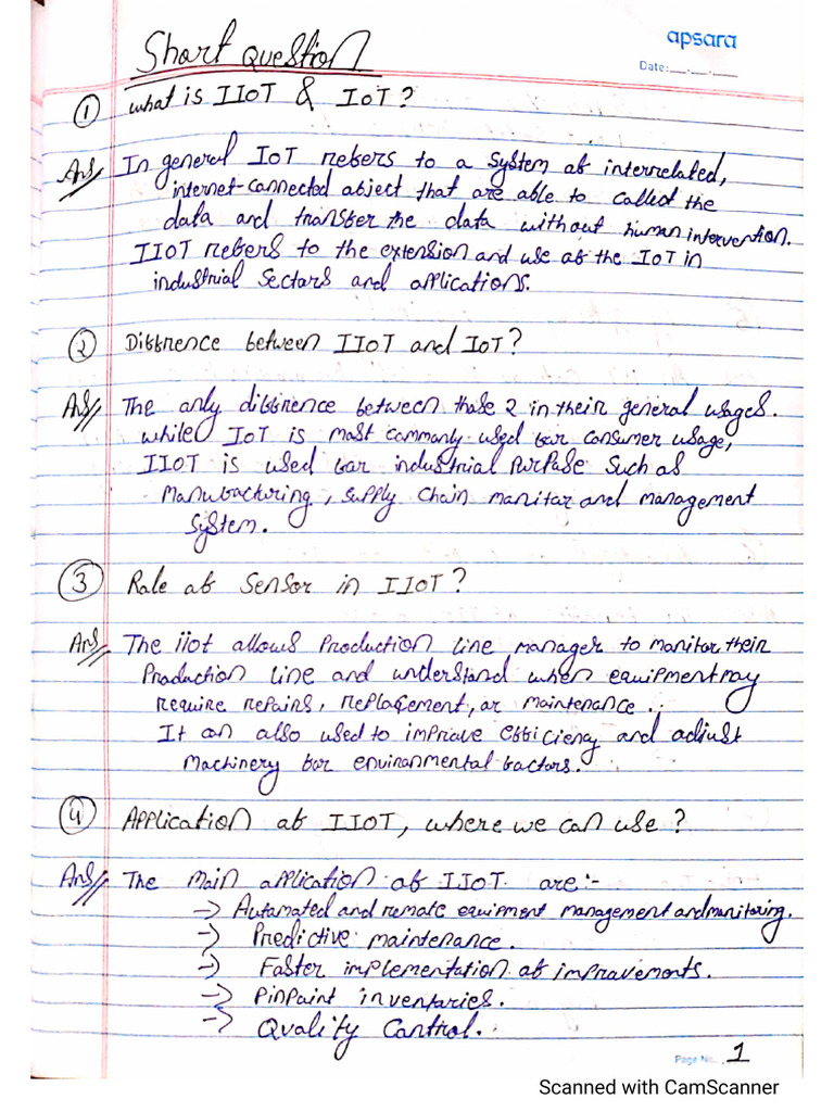 Iot Imp Questions | PDF