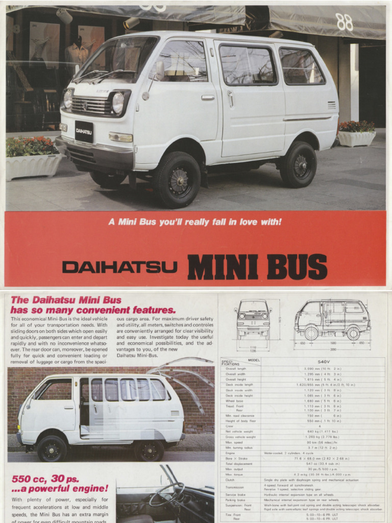Daihatsu-Hijet-Mini-Bus-1969-INT | PDF