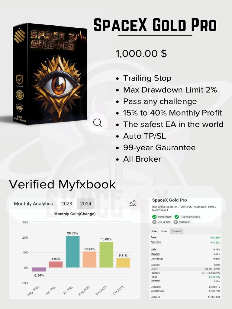 SpaceX Gold Pro EA: High Profit Forex Bot | PDF