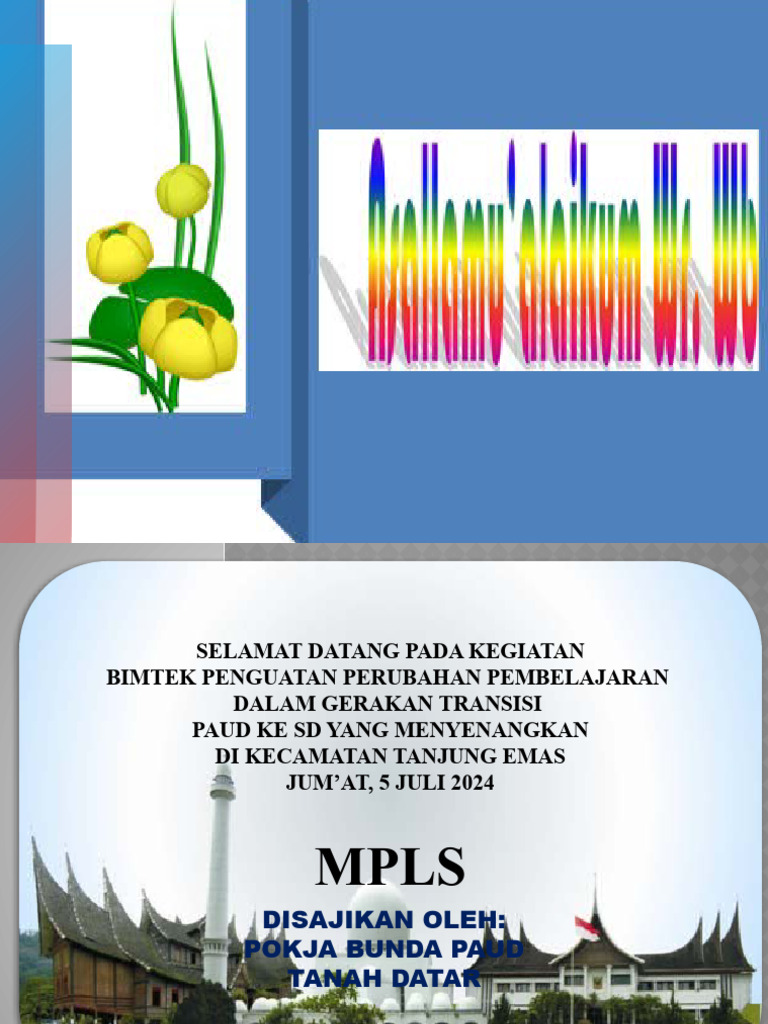 Mpls Transisi Paud SD Di Tanjung Emas | PDF