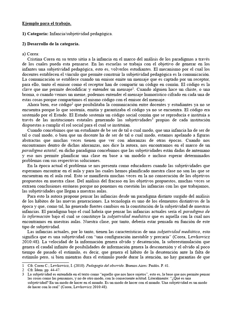 Ejemplo TP 1 | PDF | Salón de clases | Comunicación