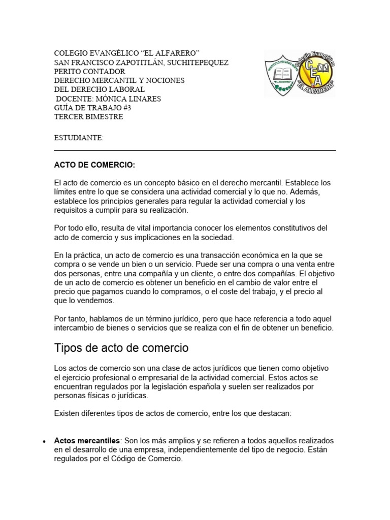 Guia #2 Perito Contador | PDF | Comercio | Bancos