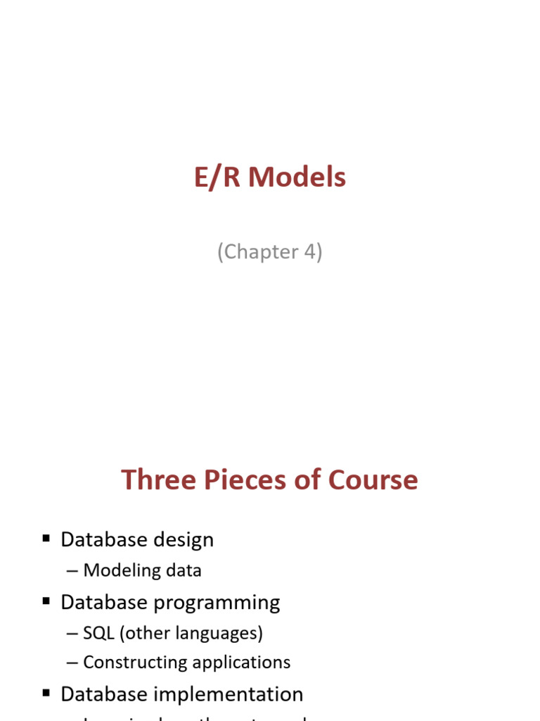 Er Modeling | Download Free PDF | Databases | Relational Model