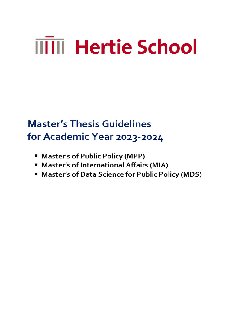 MT Guidelines MPP-MIA-MDS AY 23-24 | PDF | Thesis | Apa Style