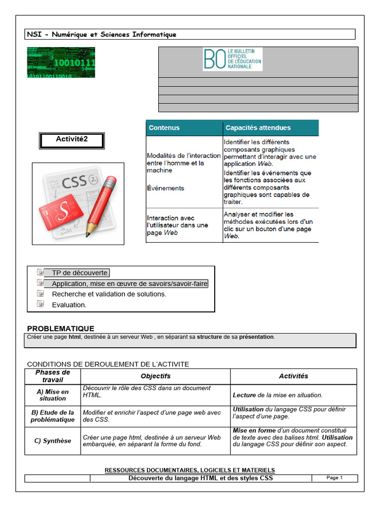 TP2 HTML CSS e | PDF | Internet | Internet et Web