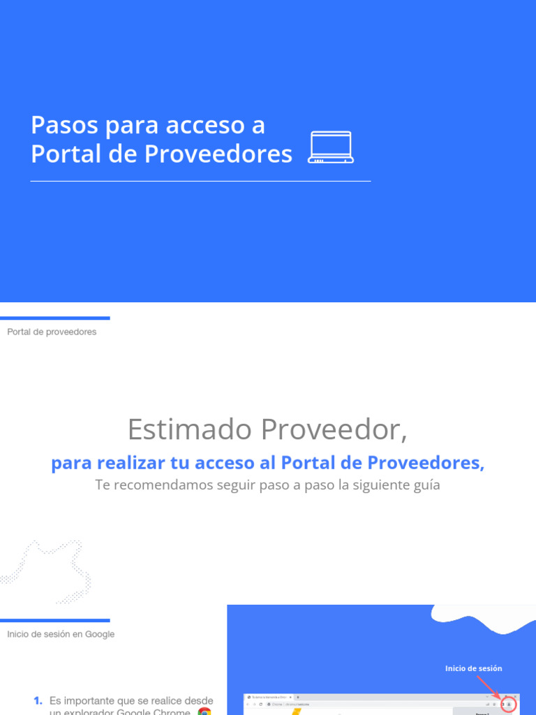 Pasos para Acceso A Portal de Proveedores | PDF | Crecimiento personal y profesional