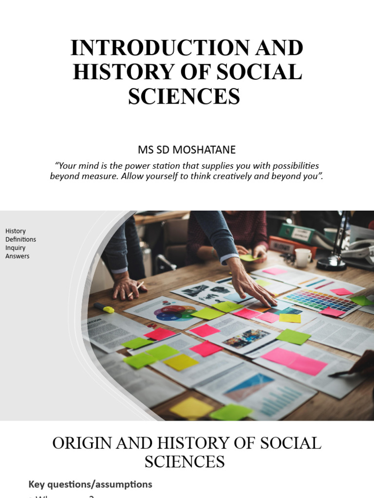 Intro and History of Social Sciences | PDF | Social Sciences | Science