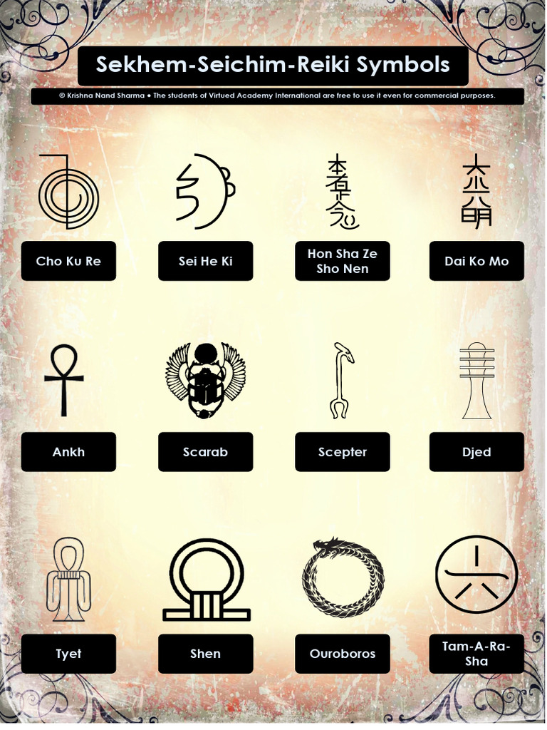 Sekhem-Seichim-Reiki Symbols List | PDF