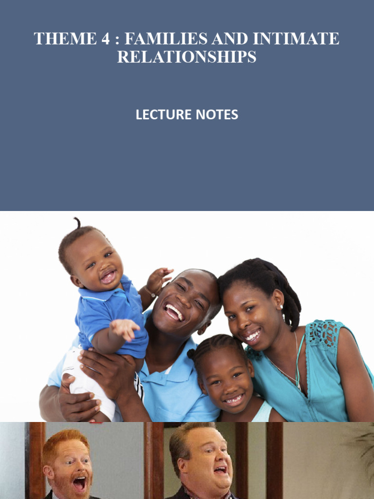 UNIT FOUR Family and Intimate Relationships | PDF | Intimate Relationships | Family