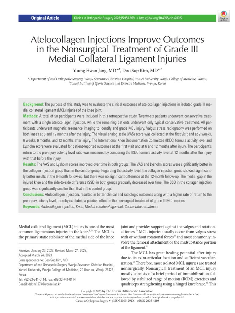 Cios 15 953 | PDF | Knee | Musculoskeletal System