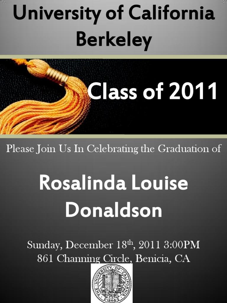 Graduation Announcement - 2011 | PDF | Wellness