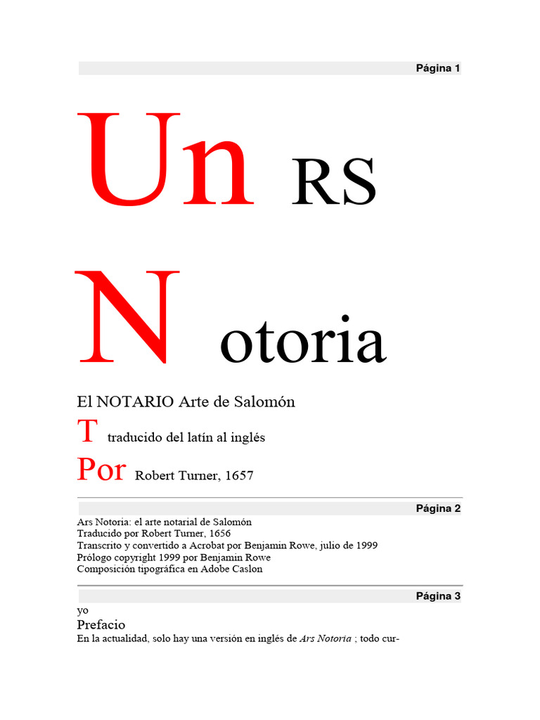 Ars Notoria - La Llave Menor de Salomón - Traductor Google | PDF | Oración | Dios