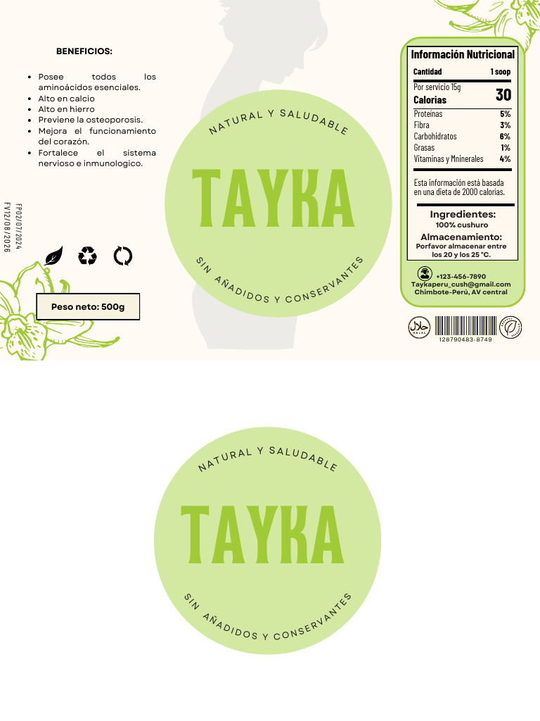 Light Green and White Palyful Illustrative Milk Pouch Packaging Label ...