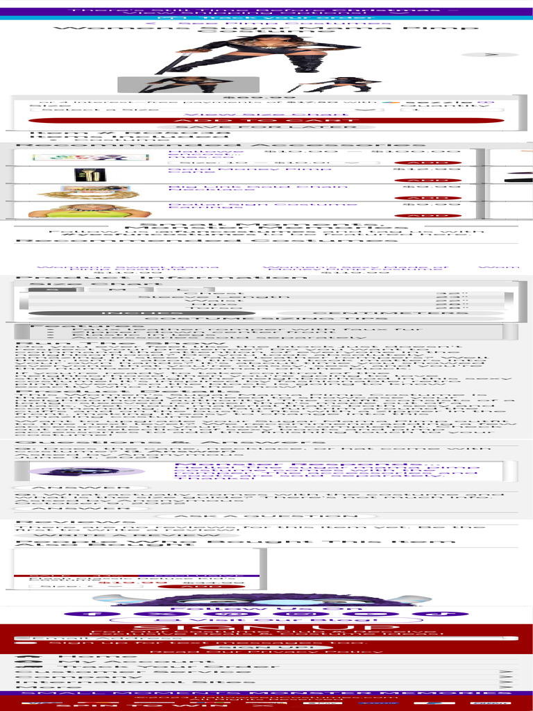 Sugar Mama Pimp Costume For Women | PDF | Clothing | Fashion