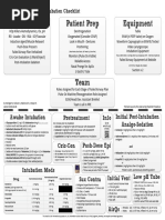 Intubation Checklist | PDF | Medical Specialties | Medical Treatments