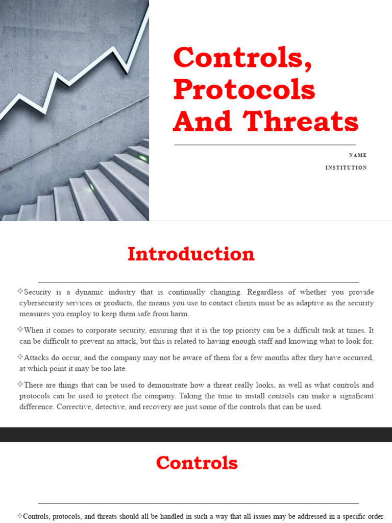 Controls, Protocols and Threats | PDF | Computer Network | Security