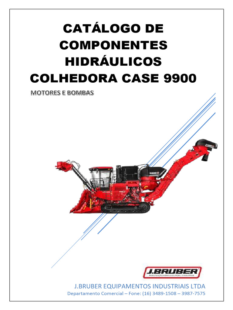 Catálogo de Componentes Hidráulicos Colhedora Case 9900 | PDF | Eixo ...