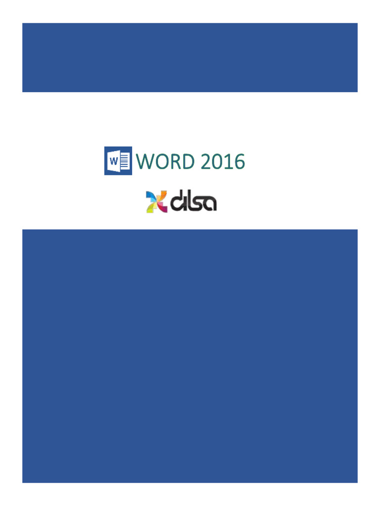 Manual Word 2016 | PDF | Microsoft Word | Archivo de computadora