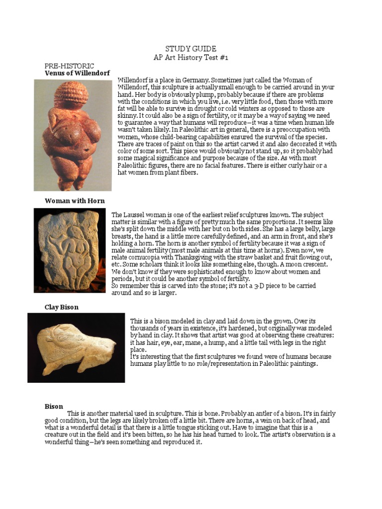 AP Art History Study Guide Test 1 | Download Free PDF | Egyptian ...
