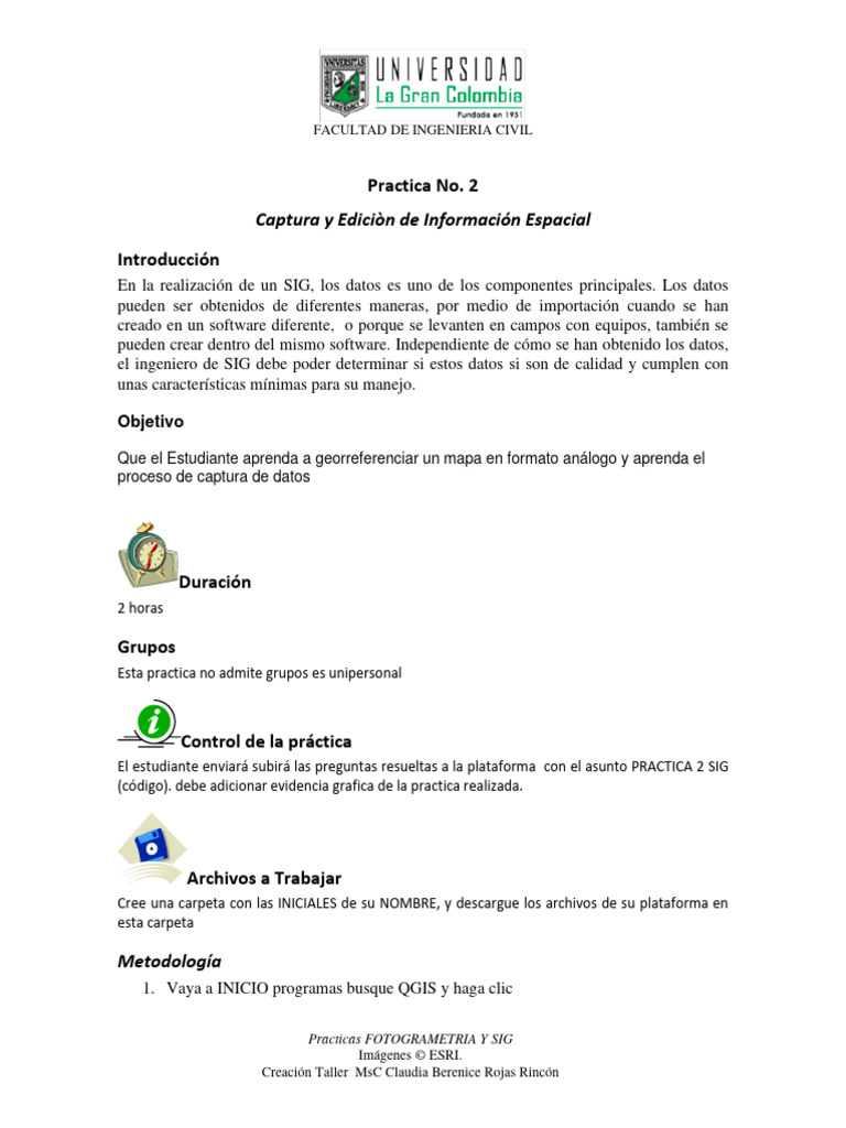 Práctica Sig 2020 Qgis | PDF | Sistema de información geográfica | Software