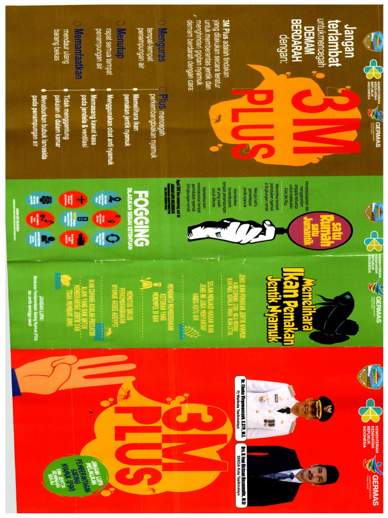 Brosur Informasi 3M Plus Cegah Demam Berdarah Dengue DBD | PDF