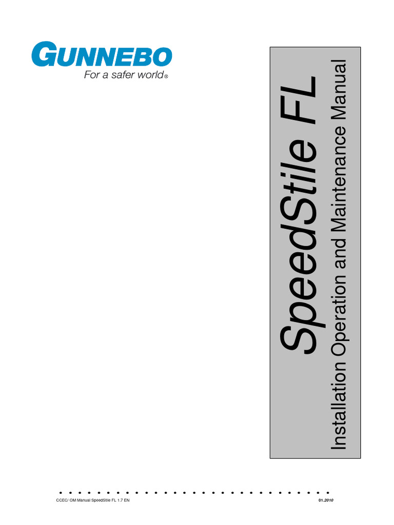 SpeedStile FL Installation Manual | PDF | Power Supply | Personal ...