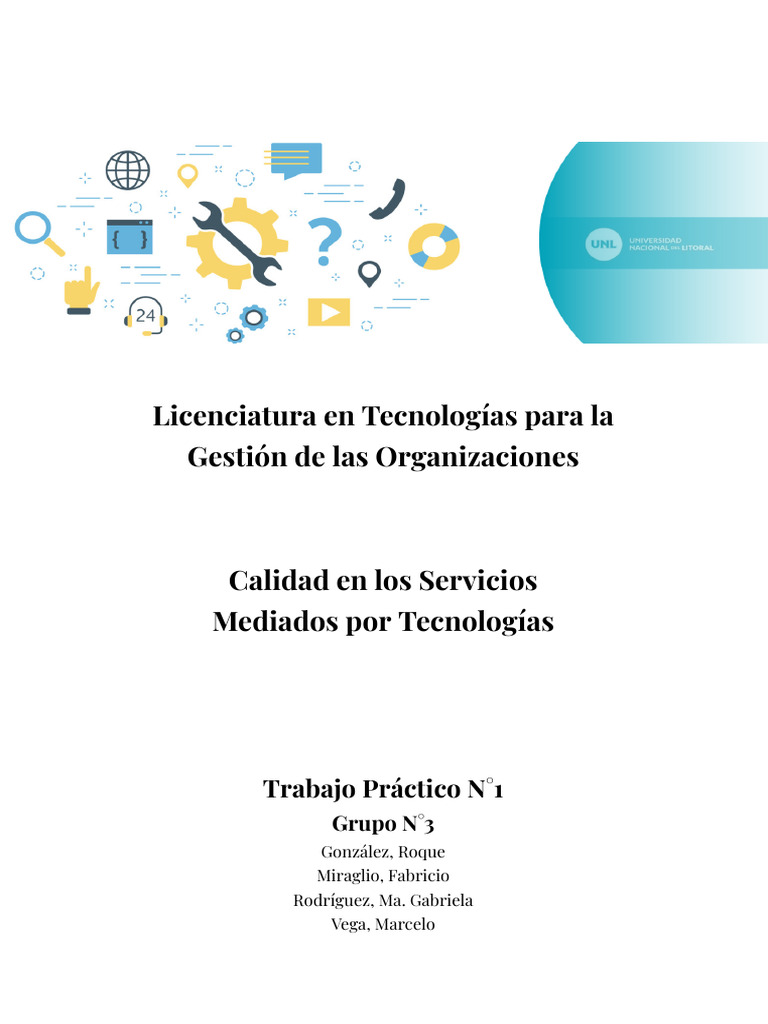 TP1 - Calidad en Los Servicios Mediados Por Tecnologías UNL2024 | PDF ...