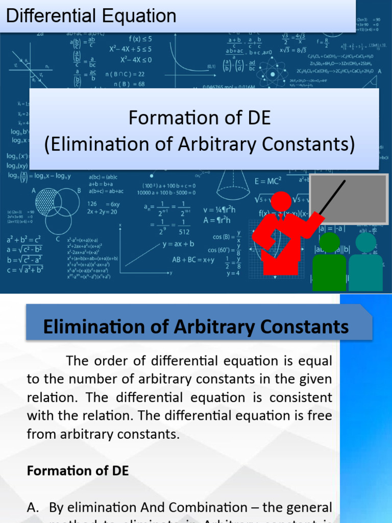 Elimination Arbitrary Constant | PDF | Equations | Mathematical Objects
