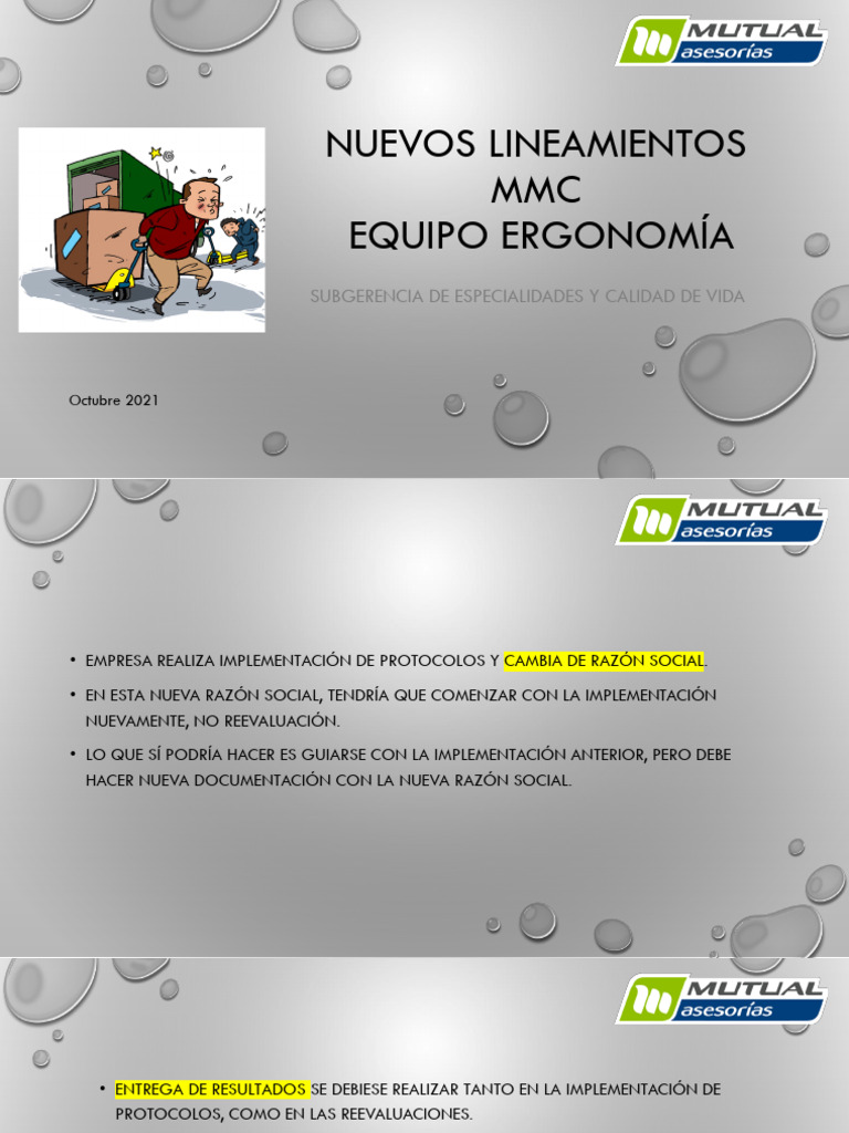 Nuevo Lineamiento Protocolo MMC - Octubre 2021 | PDF | Negocios