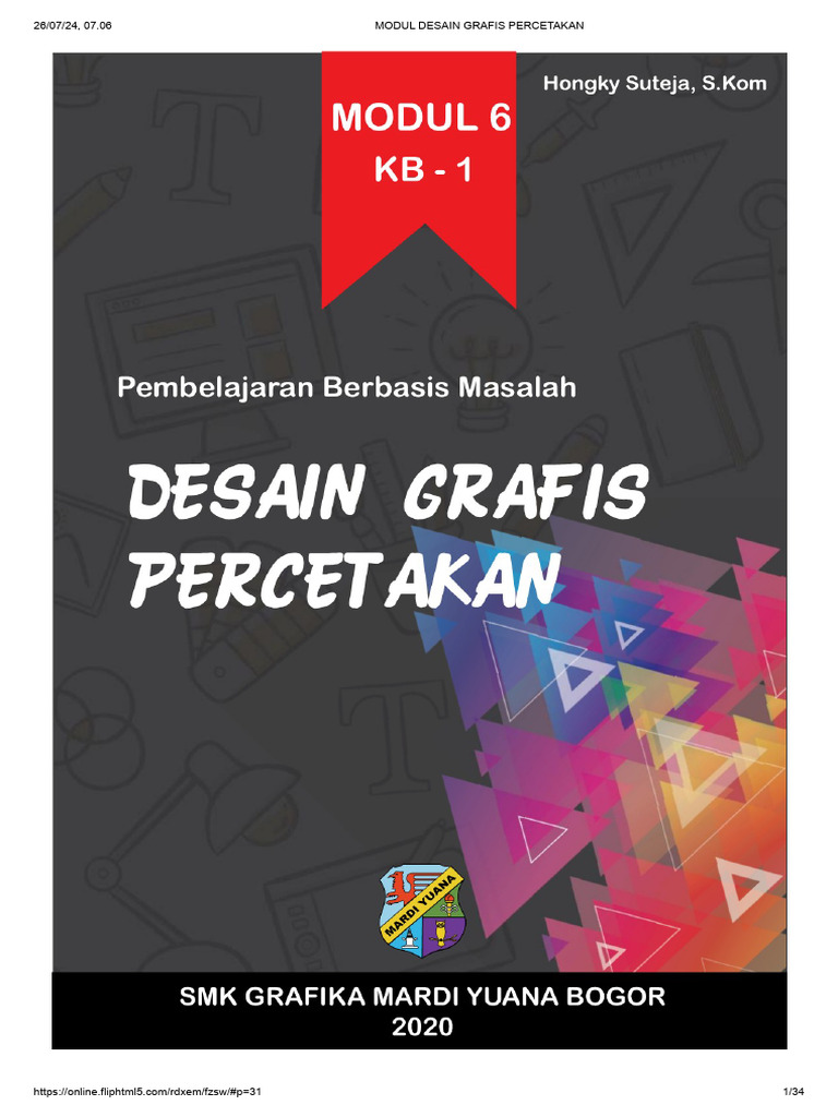 Modul Desain Grafis Percetakan | PDF | Komputer