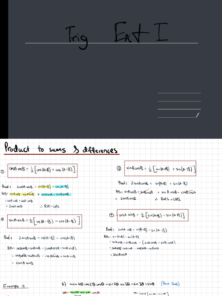 Trig Ext 1 | PDF