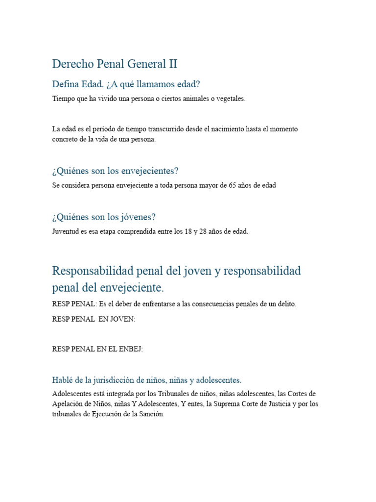 Der Penal Tema 3 y 4 | PDF | Demencia | Epilepsia