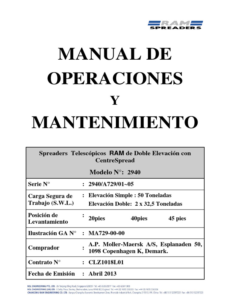 Manual de Operaciones y Mantenimiento (SP34-38) | PDF | Engranaje | Cambiar