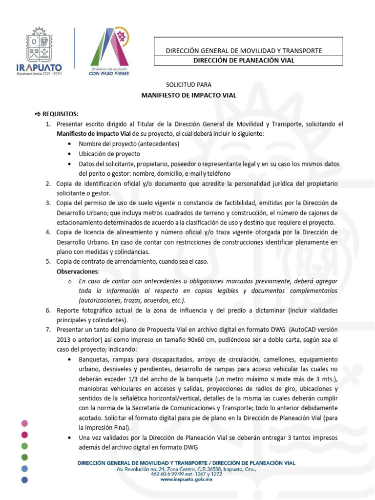REQUISITOS - DICTAMEN-VIAL - 2023 - Ok (4) 2 | PDF