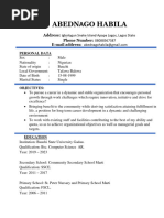 Sample CV - Fake Resume | PDF