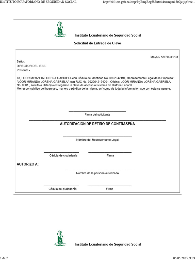 Gaby Iess Solic 2 | PDF | Documento de identidad