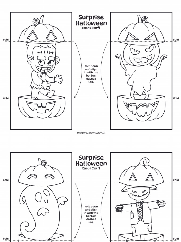 Halloween Surprise Card Craft | PDF