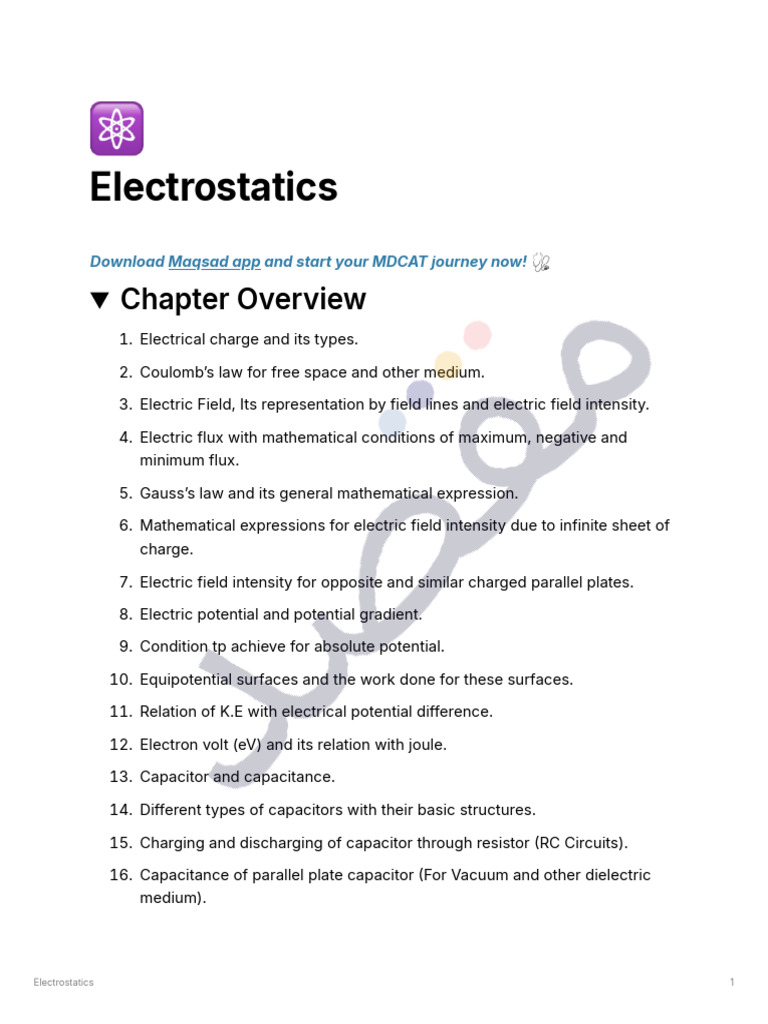 Electrostatics Pdf Capacitor Capacitance