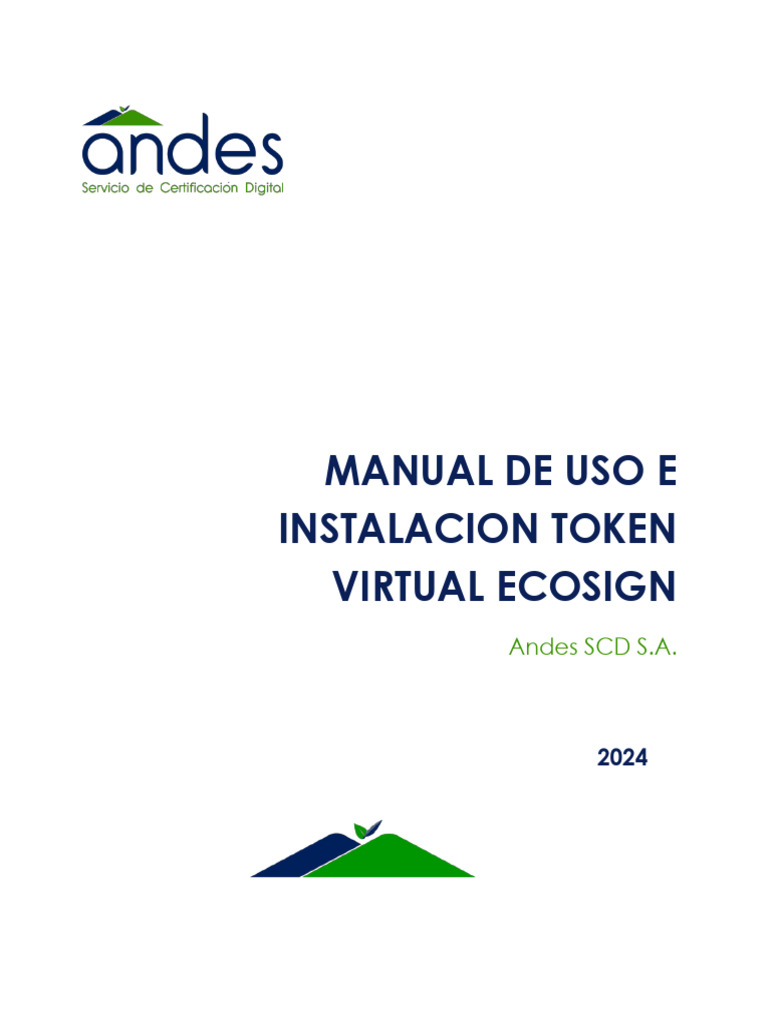 Manual de Uso Token Virtual EcoSign | PDF | Software | Aplicación movil