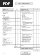 Tinetti Scale For Gait Assessment | PDF | Balance (Ability)
