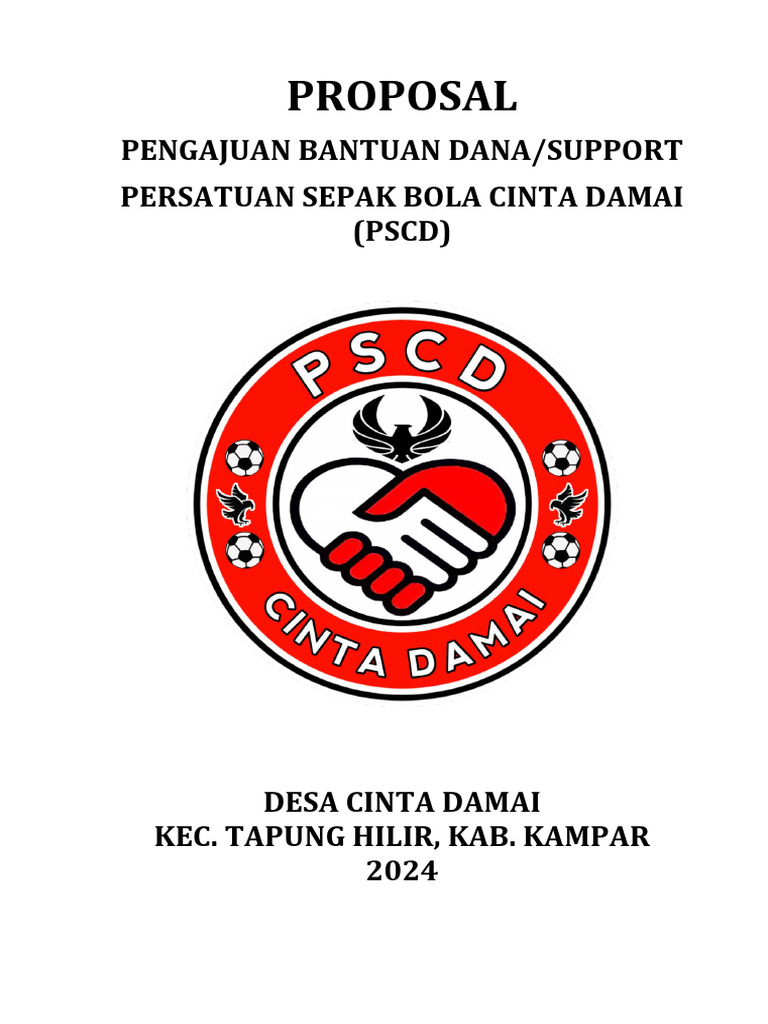 Proposal Bantuan Dana PSCD 2024 | PDF | Karier & Perkembangan ...