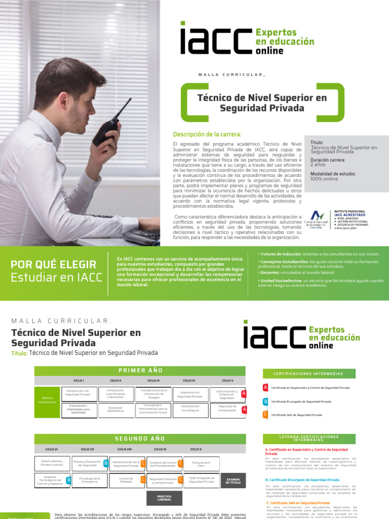 Tecnico en Seguridad Privada Iacc | PDF | Valores
