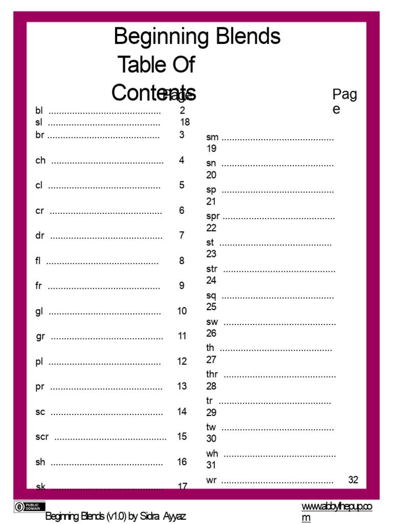 Beginning Blends | PDF